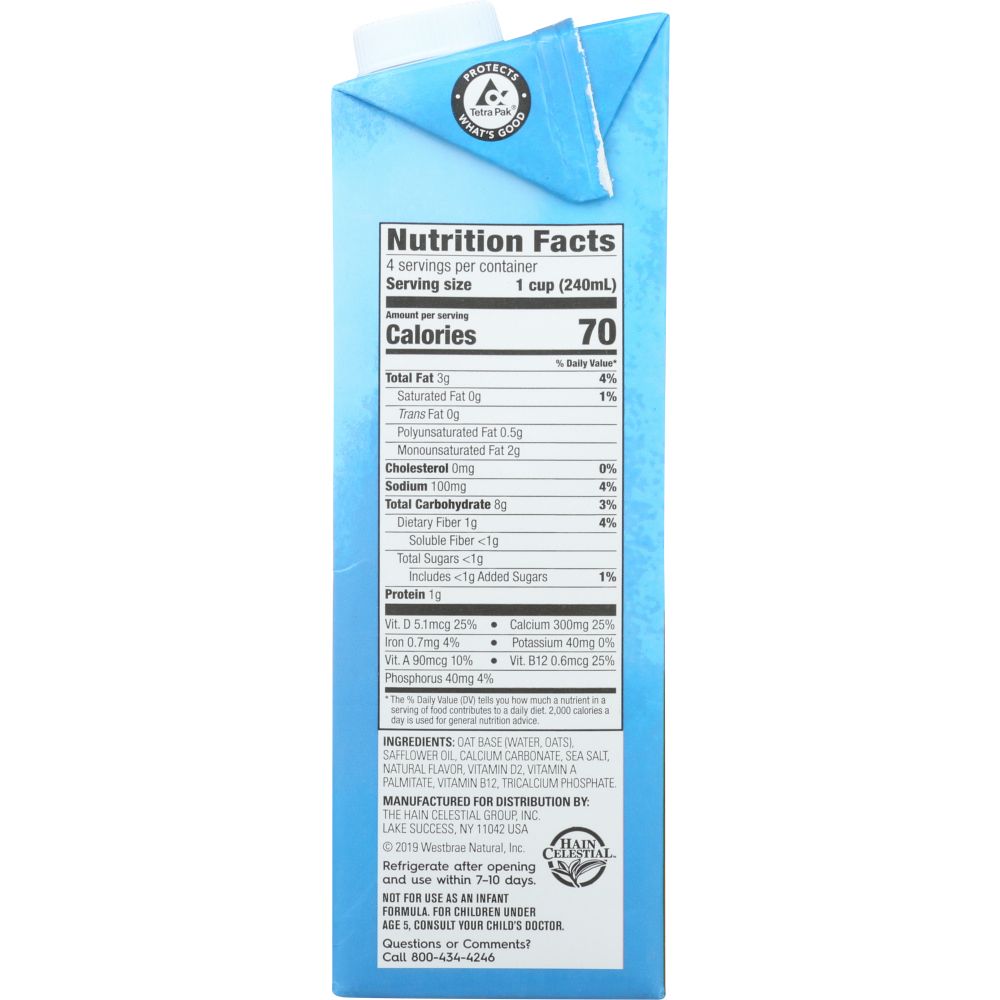 DREAM: Oat Beverage Unsweetened, 32 fo – Ariel's Brew